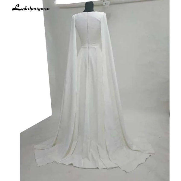 Royce Bridal|Pure White Evening Dresses Well Typed with Cloak Celebrity ...
