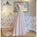 Vestidos Novia Sparkly Pink Floral Lace Boho Sleeveless A Line Wedding ...